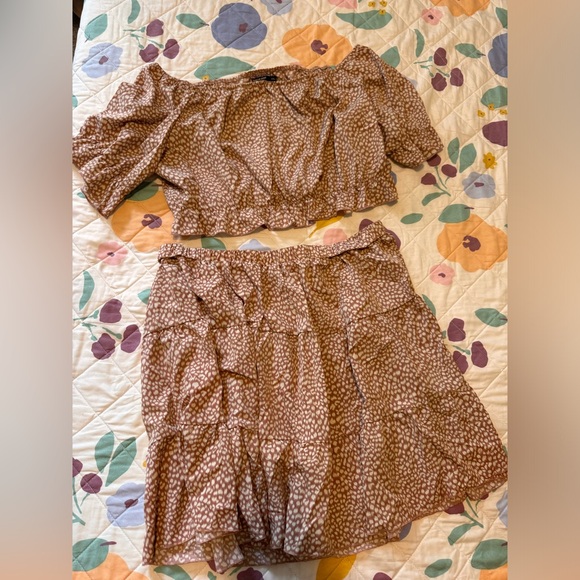 SHEIN | Skirts | Dalmatian Spot Matching Set | Poshmark